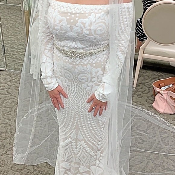 Dresses | Beautifully Beaded Intricate Wedding Dress | Poshmark